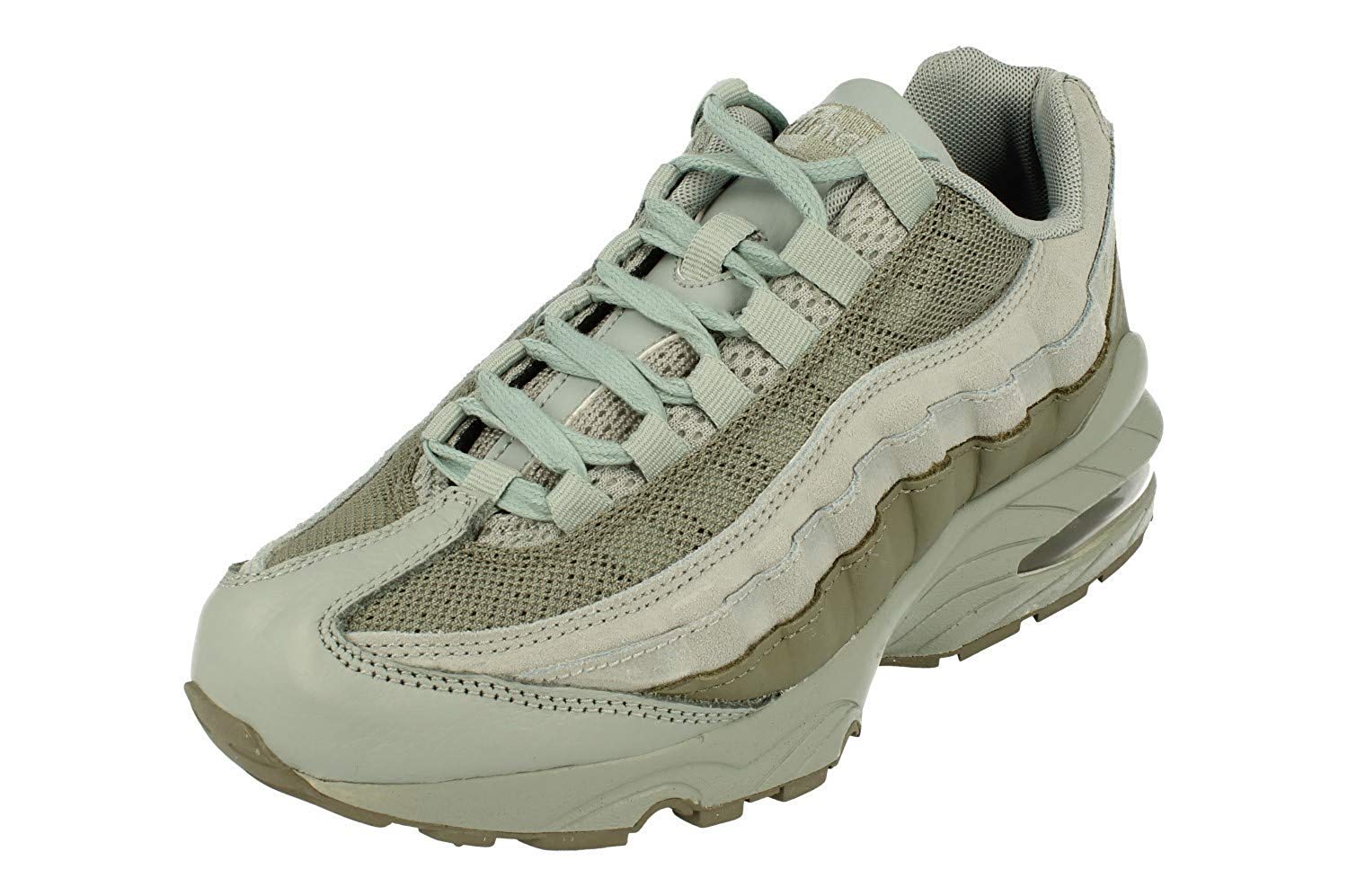 Nike Air Max '95 Girls Shoes Size 4, Color: Light Pumice/Dark Stucco