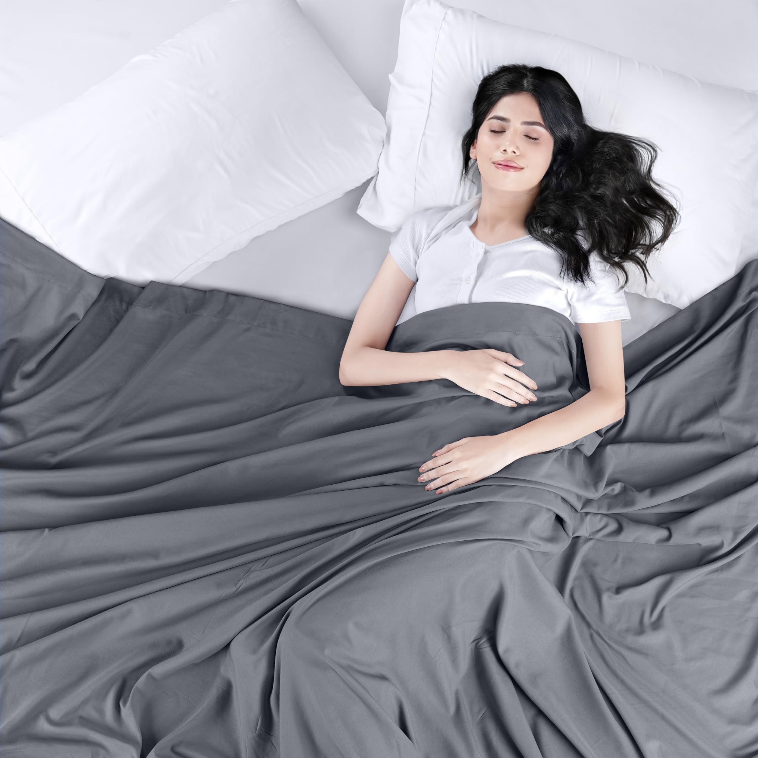 Utopia Bedding Flat Sheet - 1 Pack (Queen, Grey) - Soft Brushed Microfiber Fabric - Shrinkage & Fade Resistant Top Sheet - Easy Care Bed Sheet