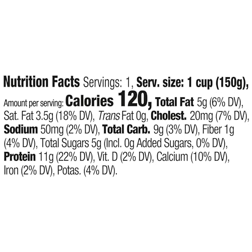 Wallaby Organic Aussie Greek Yogurt, No Sugar Added, Strawberry, 5.3 oz. USDA Organic