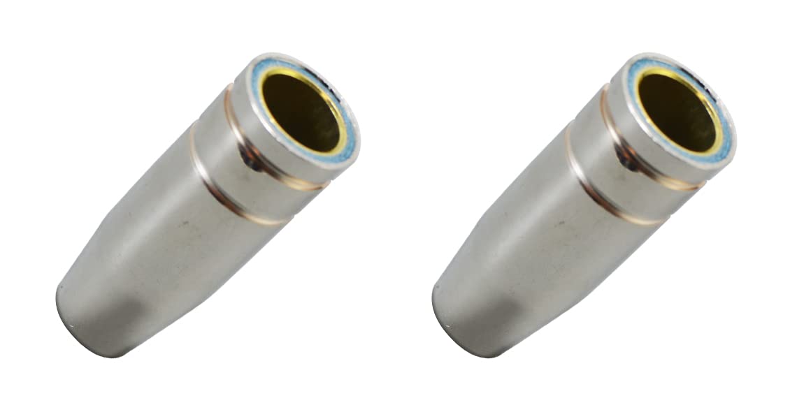 RIVERWELD MIG MAG Contact Tips .030" 0.8mm M6 140.0059 & Tips Holder Diffuser Conical Gas Nozzle Shield Cups 145.0075 & Torch Neck 002.0009 kit for MB15 15AK Welding Torch 18pcs