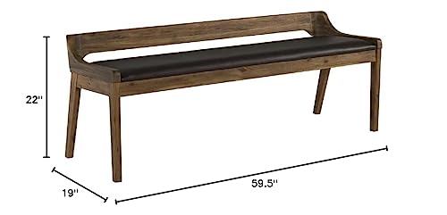 Boraam Rasmus Dining Bench [Chestnut Wire-Brush]