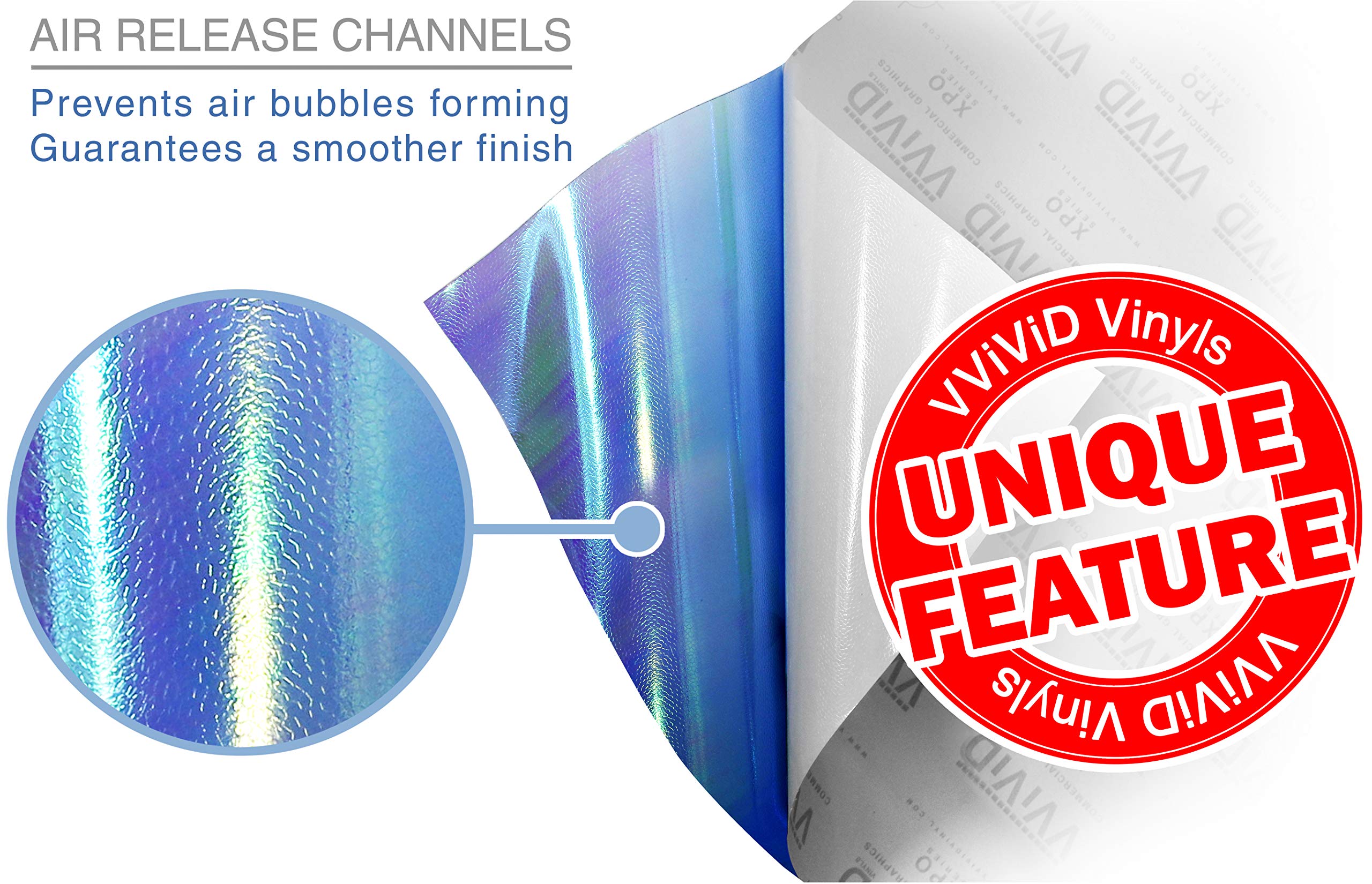 VViViD Air-Tint Sapphire Blue Chameleon Headlight Taillight Vinyl Tint Wrap Roll (17.75 Inch x 60 Inch Roll)