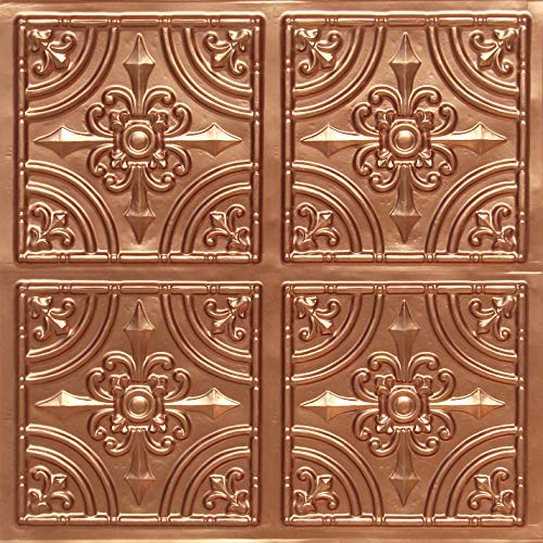 # 205 - Copper 2ft x 2ft PVC Faux Tin Decorative Ceiling Tile Panels Glue Up