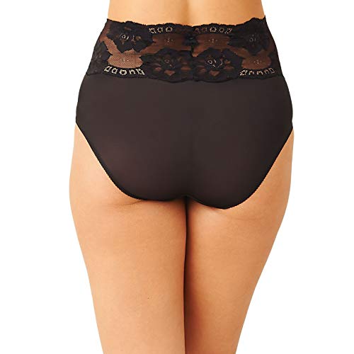 Wacoal Women's Light and Lacy Brief Panty, Black, X-Large