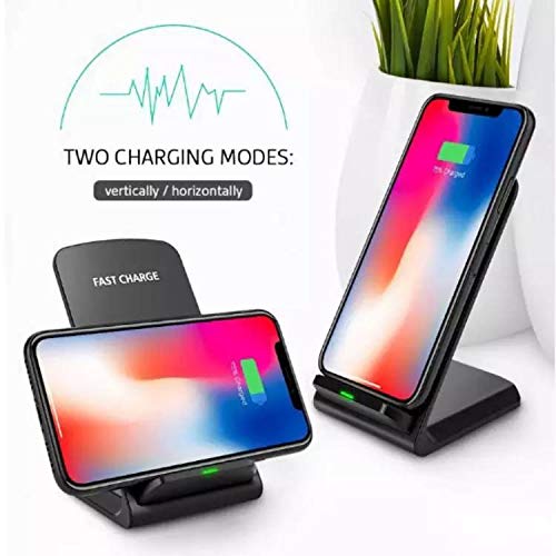 BoxWave Charger Compatible with Huawei P30 Pro - Wireless QuickCharge Stand (10W), No Cord; no Problem! Charge Your Phone with Ease! for Huawei P30 Pro - Jet Black