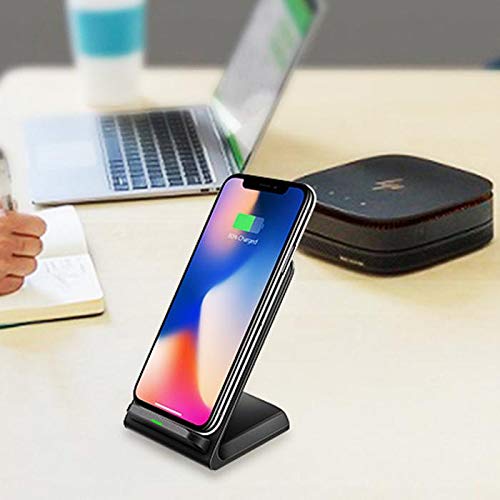 BoxWave Charger Compatible with Huawei P30 Pro - Wireless QuickCharge Stand (10W), No Cord; no Problem! Charge Your Phone with Ease! for Huawei P30 Pro - Jet Black