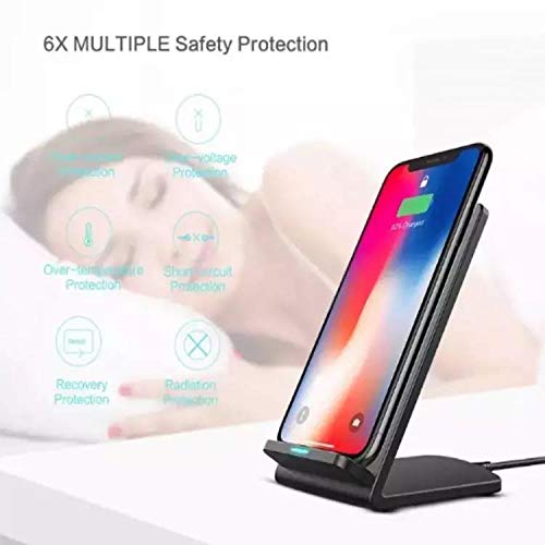 BoxWave Charger Compatible with Huawei P30 Pro - Wireless QuickCharge Stand (10W), No Cord; no Problem! Charge Your Phone with Ease! for Huawei P30 Pro - Jet Black