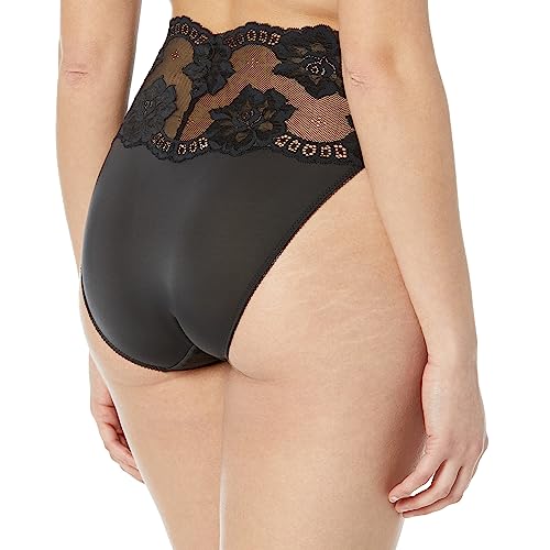 Wacoal Women's Light and Lacy Hi Cut Panty, Black, Large