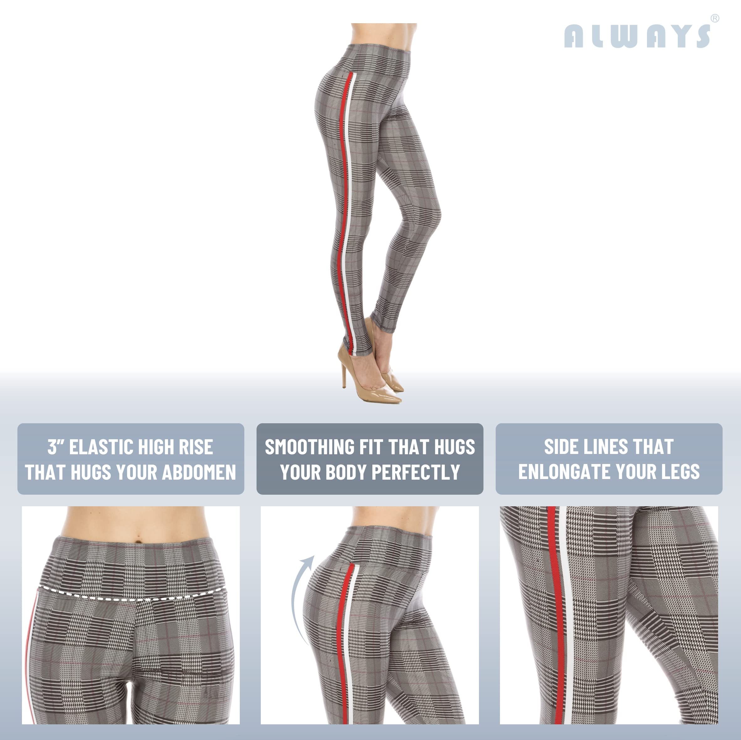 ALWAYS Women's High Waist Yoga Leggings - Camo Military Army Premium Soft Stretch Workout Pants 143 Plus Size