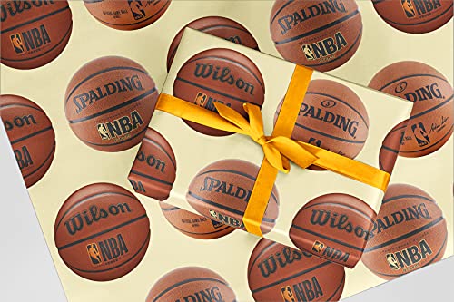 Basketballs Gift Wrap - 24"x10'