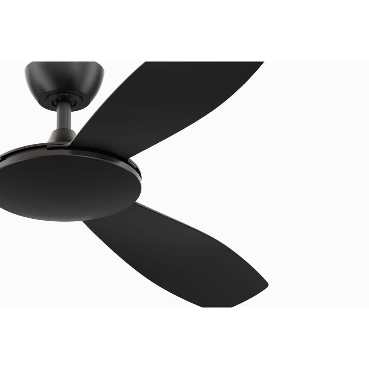 Fanimation GlideAire Indoor/Outdoor Ceiling Fan with Black Blades 52 inch - Black