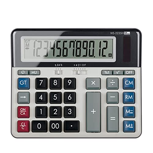 Desktop Calculator Computer Keyboard Calculator Bank Financial Meeting Office Test Computer (Color : A, Size