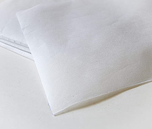 MAROBEE White Fusible Interfacing Lightweight Non-Woven for Sewing and Quilting Projects, Ultra Adhesive Bond Iron-On One Sided - Apparels and Face Masks, DIY Crafts (40 Inch x 3 Yard)
