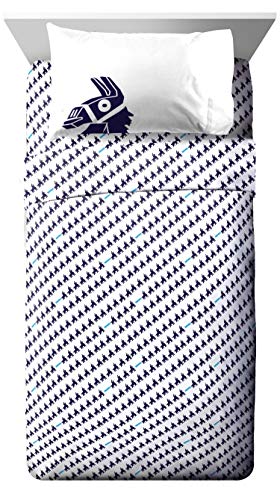 Jay Franco Fortnite Llama Geo 4 Piece Twin Bed Set - Includes Reversible Comforter & Sheet Set - Super Soft Fade Resistant Microfiber (Official Fortnite Product)