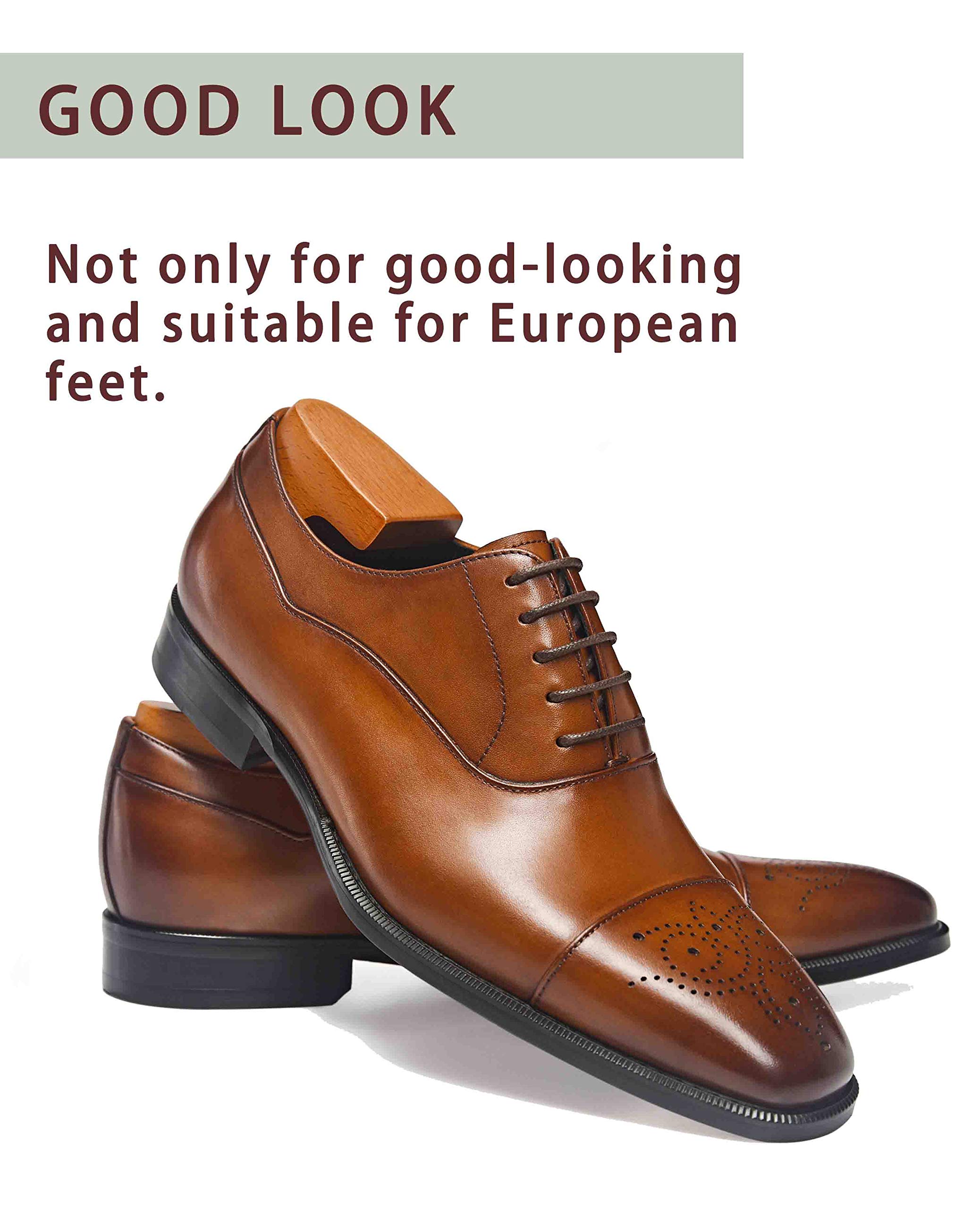 Latest Model Men Dress Shoes Formal Oxford Office Genuine Leather Shoes Brown