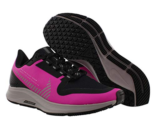 NIKE Women's Competition Running Shoes, Fire Pink Silver Black Atmosphere Grey, 9