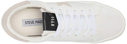 Steve Madden Women's Starling Sneaker, White Multi, 7