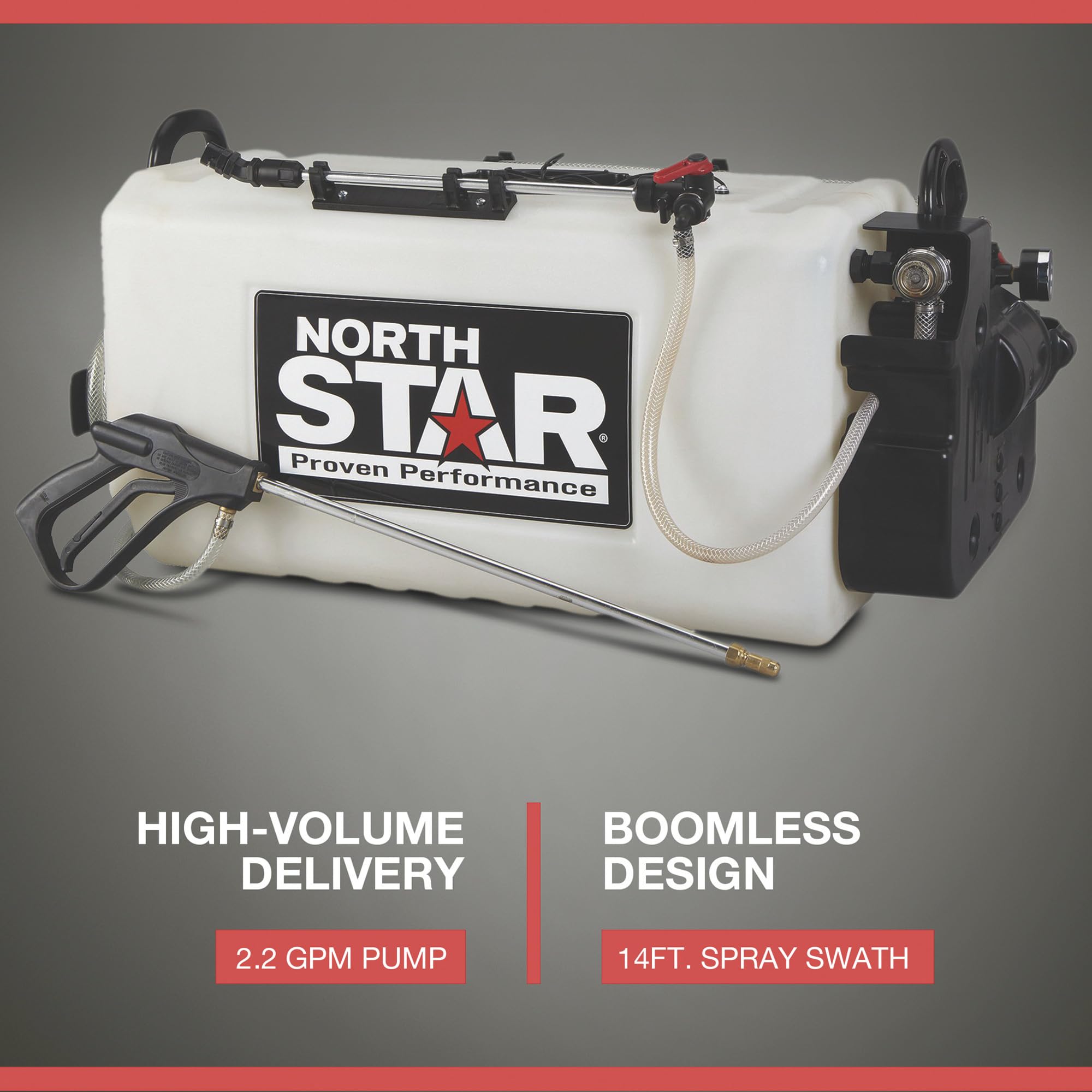 NorthStar ATV Boomless Broadcast and Spot Sprayer - 26-Gallon Capacity, 2.2 GPM, 12 Volts