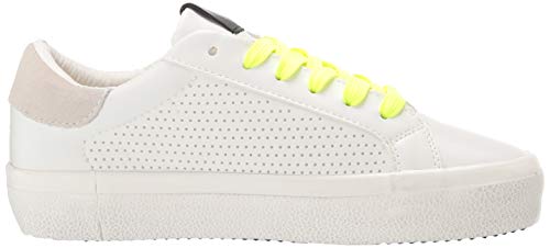 Steve Madden Women's Starling Sneaker, White Multi, 7