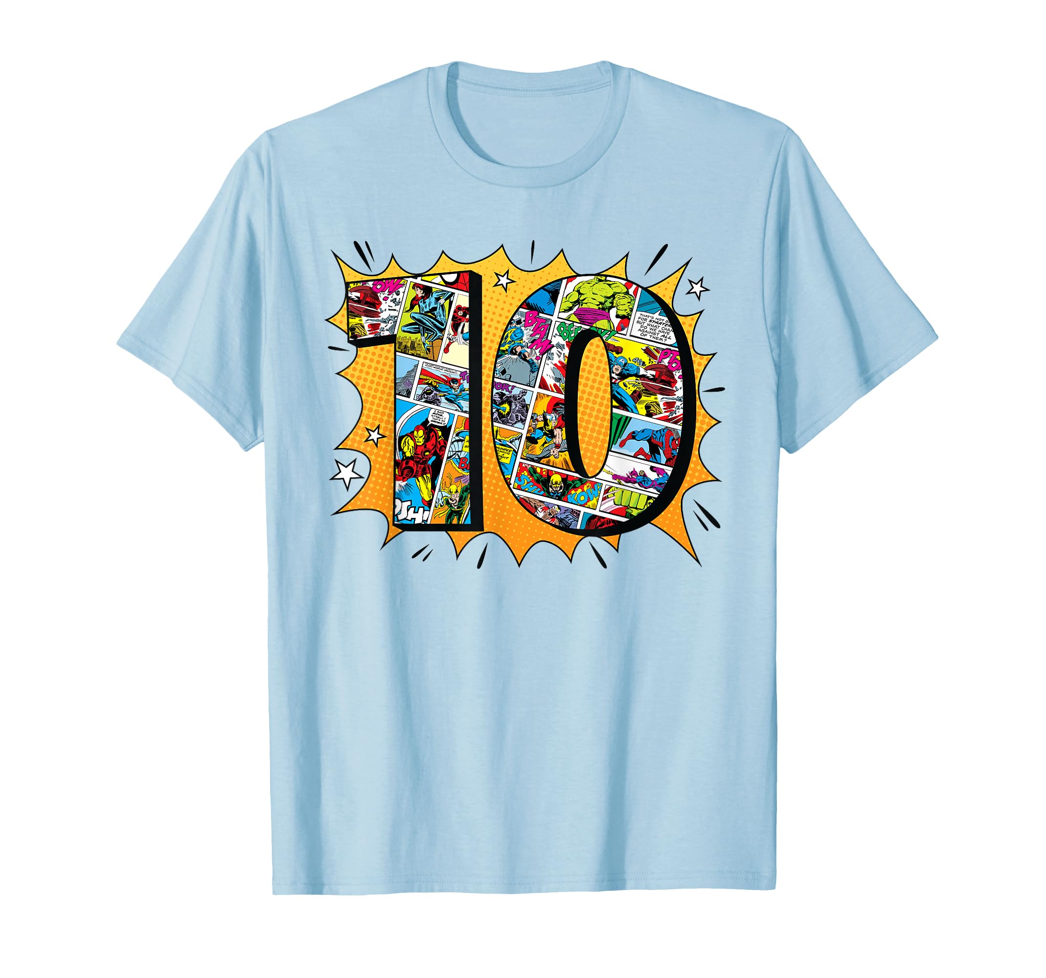 Marvel Avengers Comics 10th Birthday T-Shirt T-Shirt