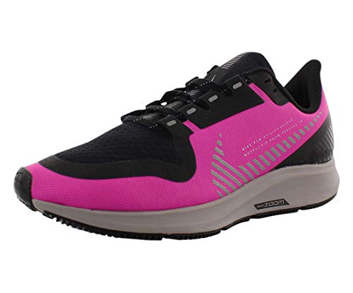 NIKE Women's Competition Running Shoes, Fire Pink Silver Black Atmosphere Grey, 9