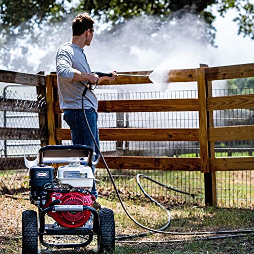 SIMPSON Cleaning PS60869 PowerShot 4000 PSI Gas Pressure Washer, 3.5 GPM AAA Triplex Pump, Honda GX270 Engine, Includes Spray Gun, Wand, 5 QC Nozzle Tips, 3/8-inch x 50-Foot Monster Hose, 49-State