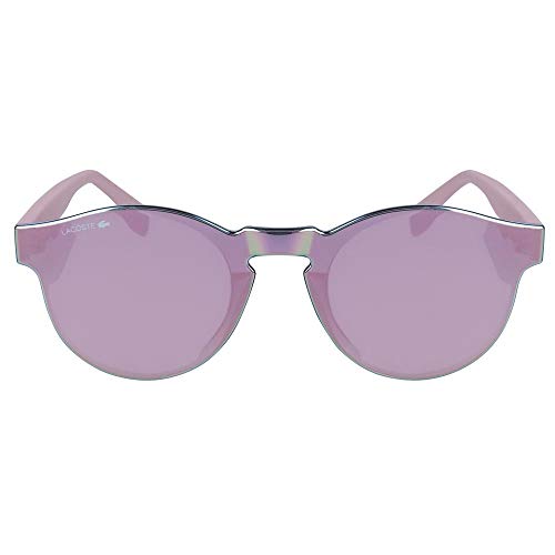 Lacoste L903S Shield Sunglasses, Matte Pink Mirror/Pink Mirror, 58 mm