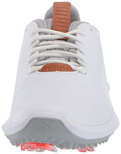 Puma Golf Unisex-Kid's Ignite Pwradapt 2.0 Golf Shoe, Puma White-Puma White, 6 M US Big Kid