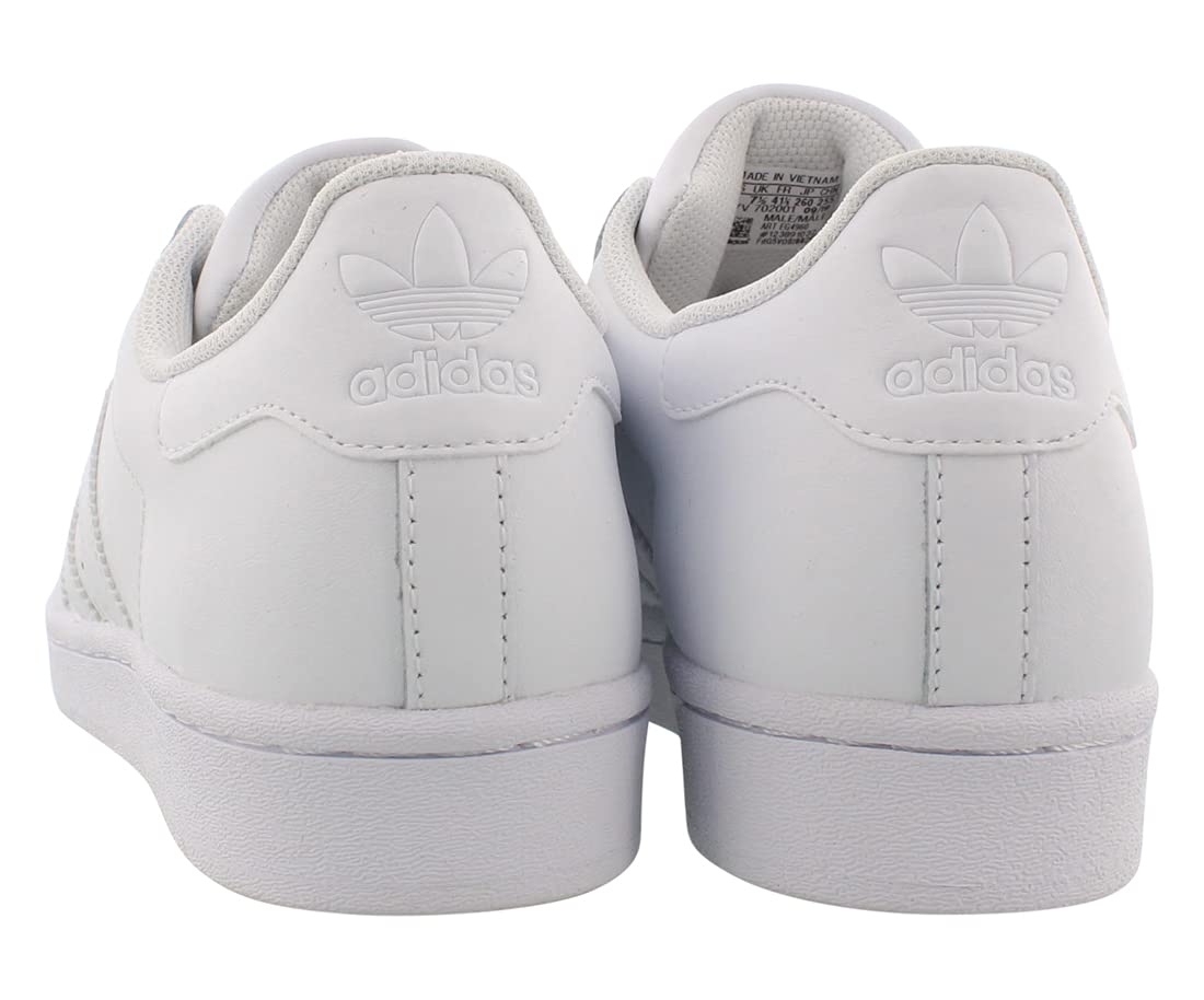 Adidas Men's Super Star Sneaker, White/Black/White, 9.5