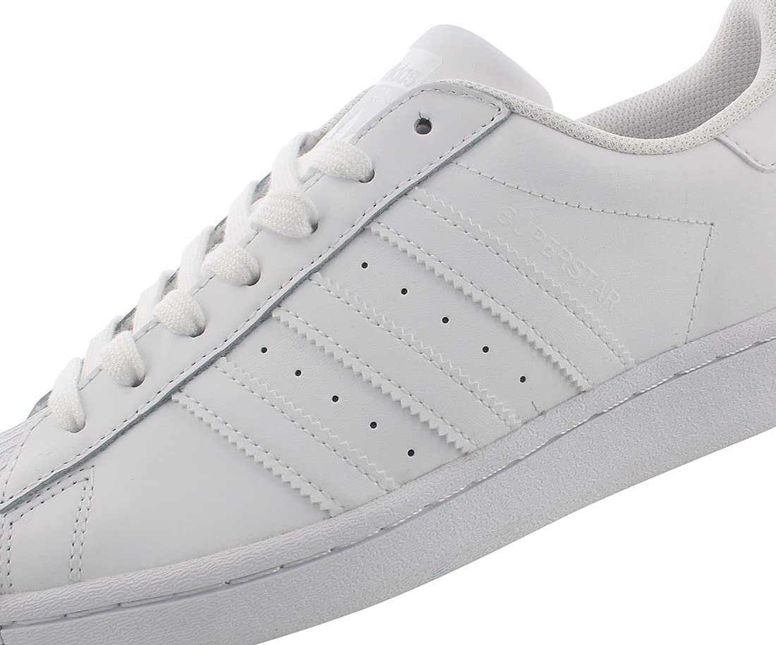 Adidas Men's Super Star Sneaker, White/Black/White, 9.5