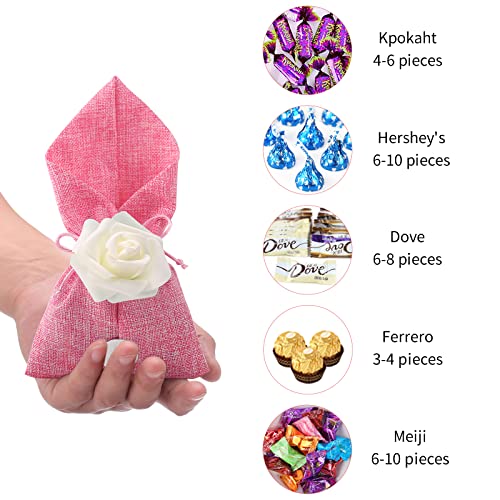 12Pcs Fabric Burlap Gift Bags with Drawstrings,Mini Muslin Cloth Jewelry Bags,Small Drawstrings Pouch Party Favor Fags for Packaging,Wedding Favor Bags,Sachet Bags Empty(4x7.2Inch)