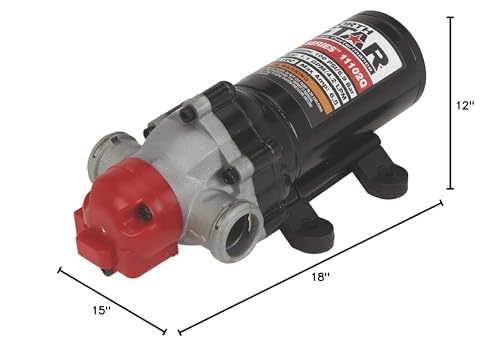 NorthStar NSQ Series 12V On-Demand High Pressure Sprayer Diaphragm Pump with Quick-Connect Ports - 1.1 GPM, 100 PSI