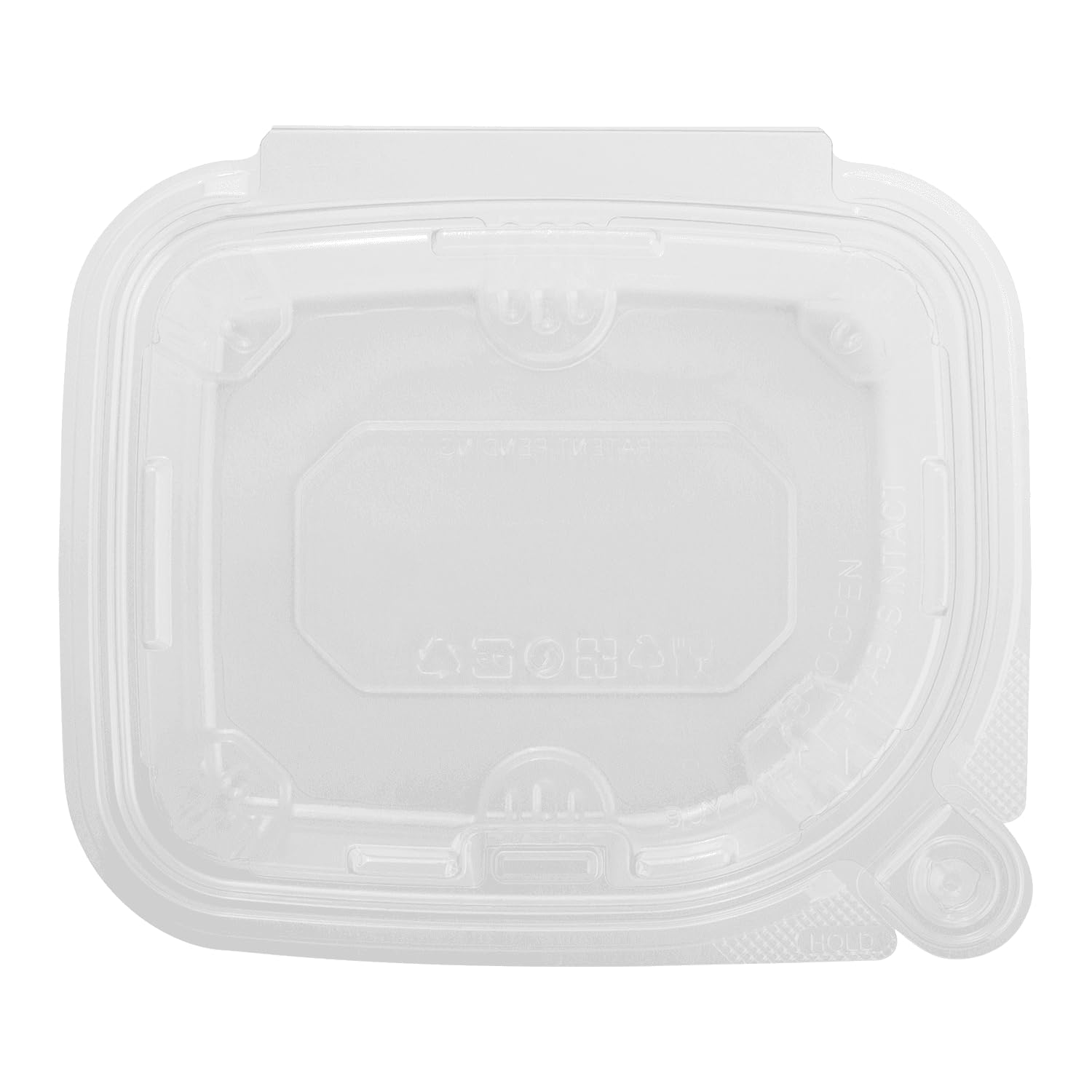 Karat 8oz PET Tamper Resistant Hinged Deli Container with Lid - 200 ct