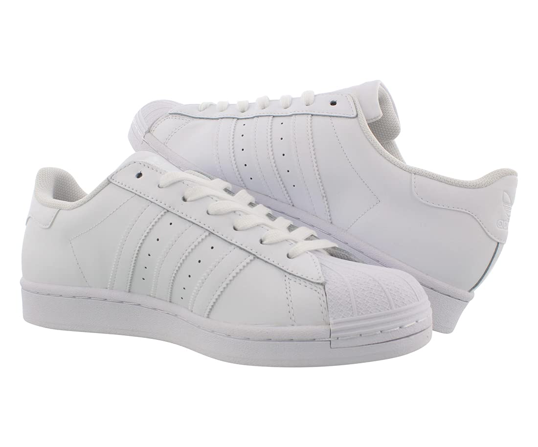 Adidas Men's Super Star Sneaker, White/Black/White, 9.5