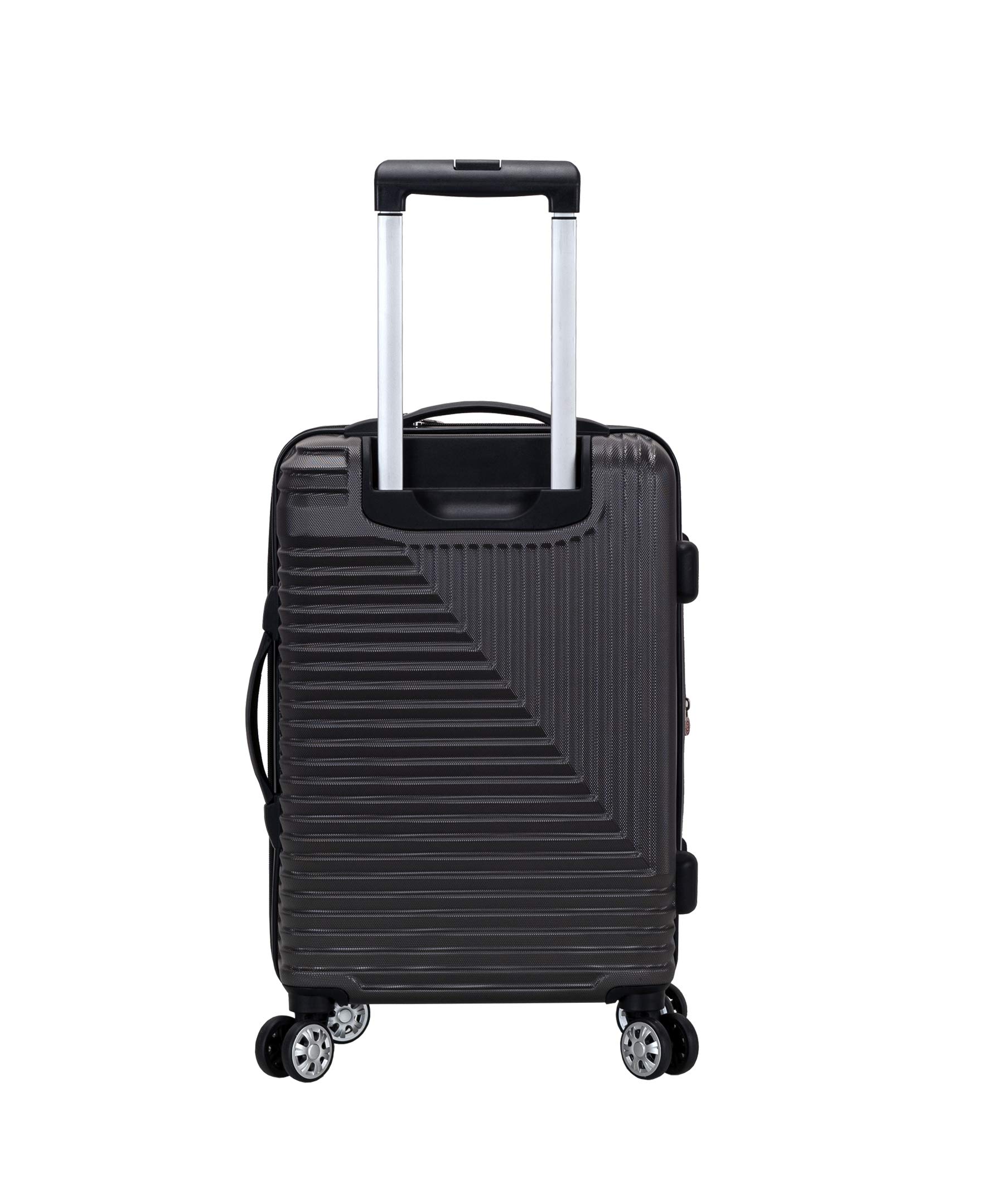 Rockland Star Trail Hardside Spinner Wheel Luggage, Grey, Carry-On 20-Inch