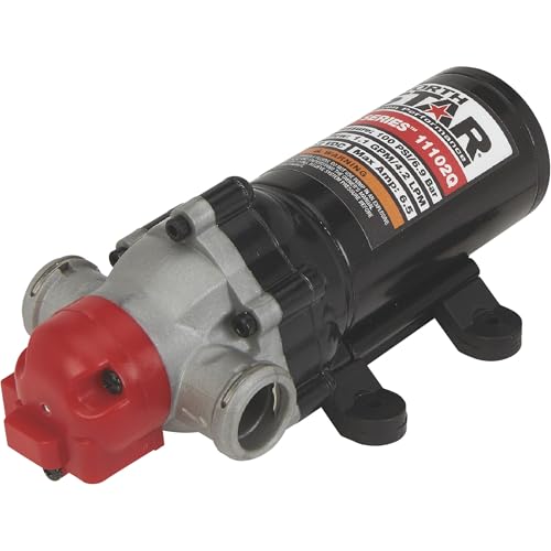 NorthStar NSQ Series 12V On-Demand High Pressure Sprayer Diaphragm Pump with Quick-Connect Ports - 1.1 GPM, 100 PSI