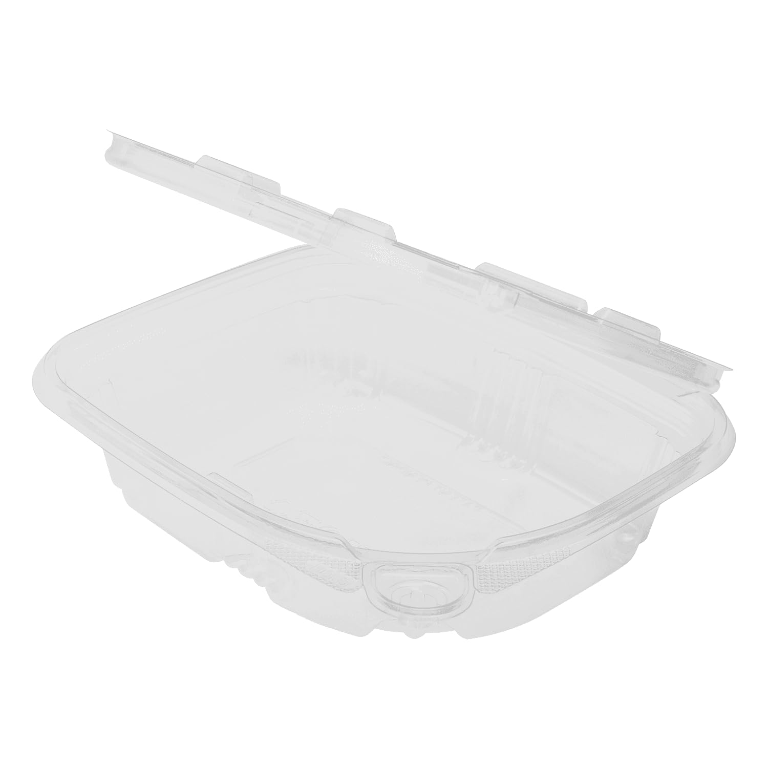 Karat 8oz PET Tamper Resistant Hinged Deli Container with Lid - 200 ct