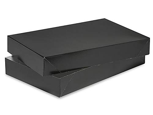 Men Shirt Box Women Top Box Gift Boxes Wrap Boxes Apparel Gift Boxes with Lids 5 Pack (Black)
