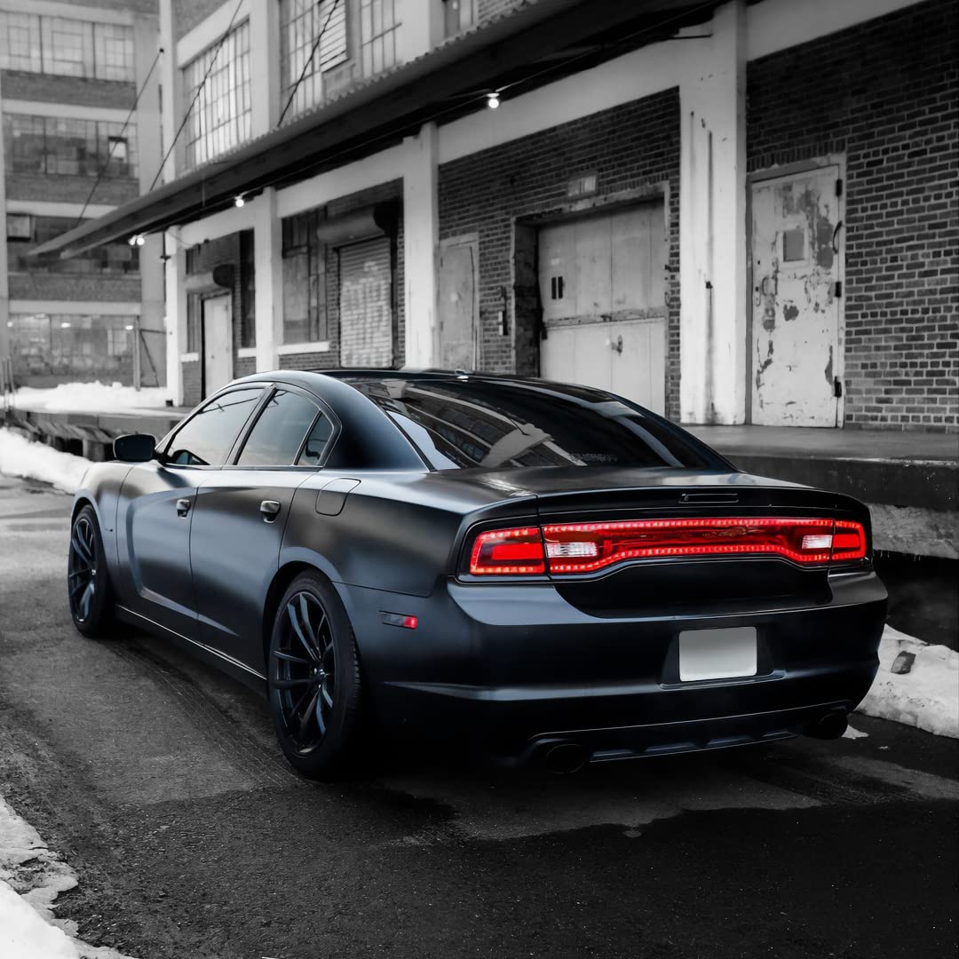 VViViD+ Satin Black Premium Adhesive Vinyl Wrap Film (1ft x 5ft)