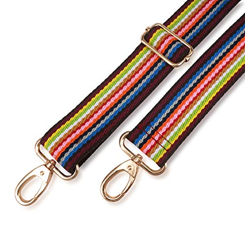Wolven Adjustable Purse Strap Replacement Crossbody Shoulder Strap for Handbag Laptop Bag Etc - (Multicolor)