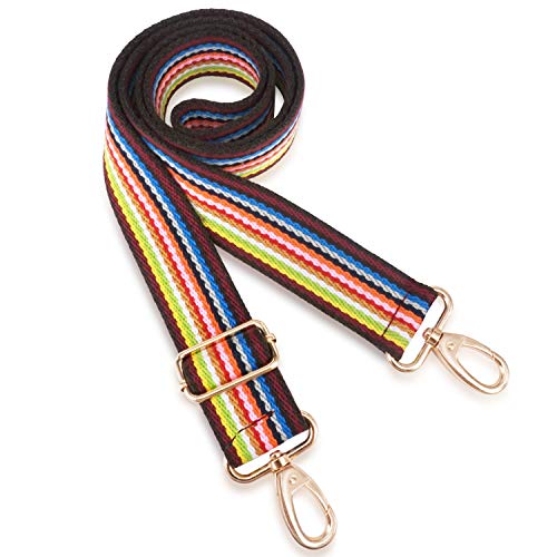 Wolven Adjustable Purse Strap Replacement Crossbody Shoulder Strap for Handbag Laptop Bag Etc - (Multicolor)