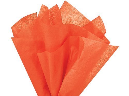 Brand New Orange Bulk Tissue Paper 15 Inch x 20 Inch - 100 Sheets-Flexicore Packaging