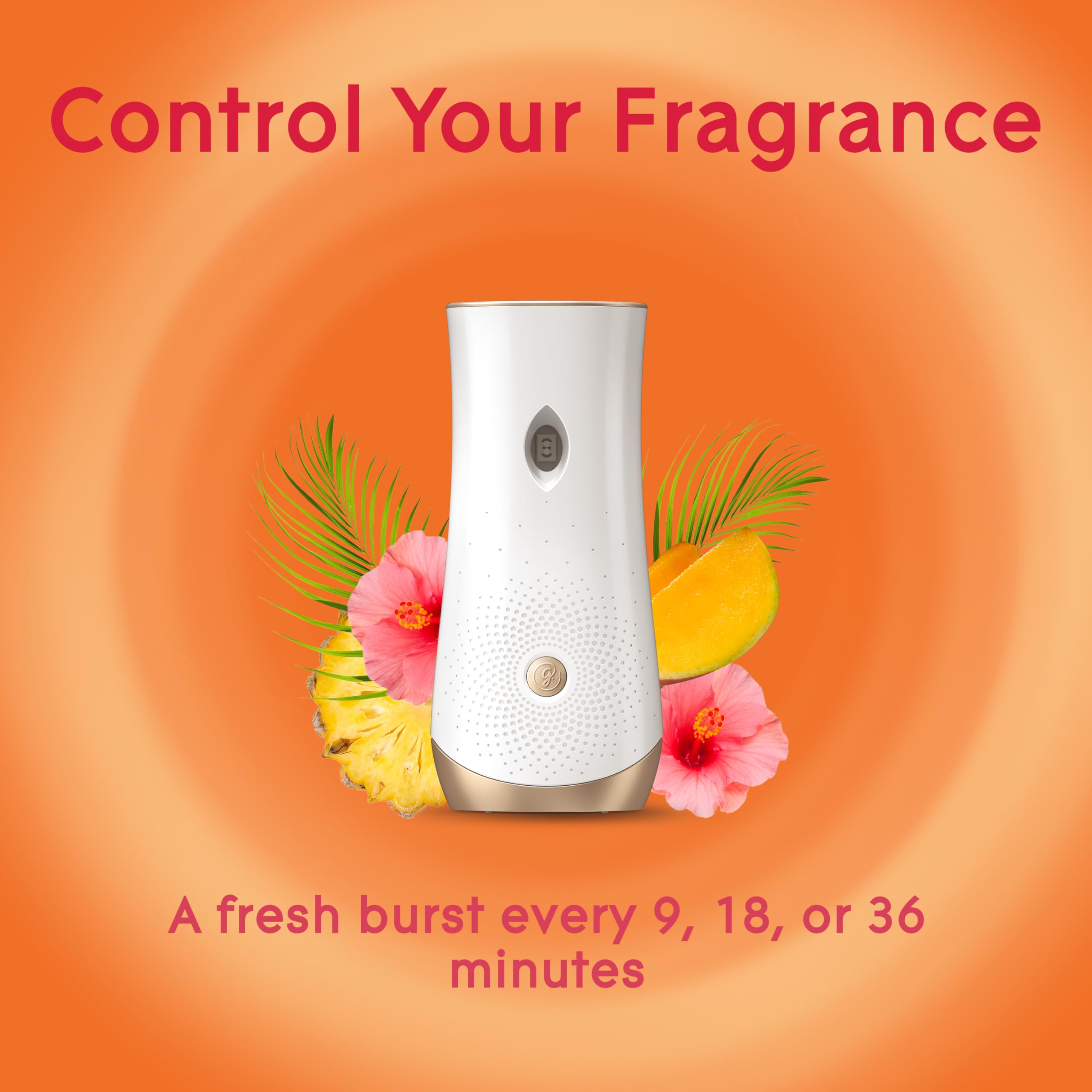 Glade Automatic Spray Air Freshener Refill, Scented Air Freshener for Home and Bathroom, Hawaiian Breeze, 6.2 Oz, 3 Count