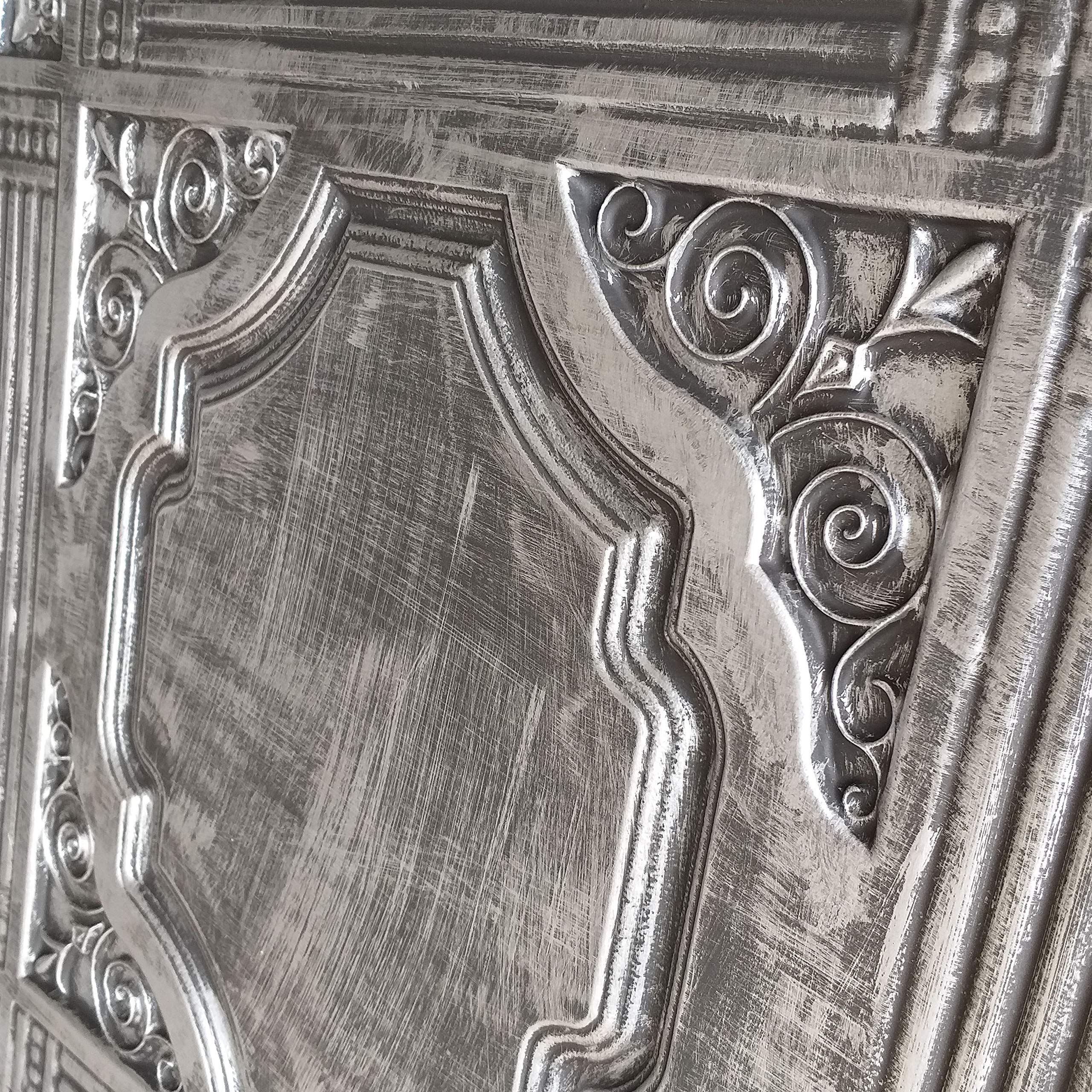 PAINTSDECOR Faux Antique tin Ceiling Tiles Painted Decor Ceiling Panels PL65 10pcs/lot