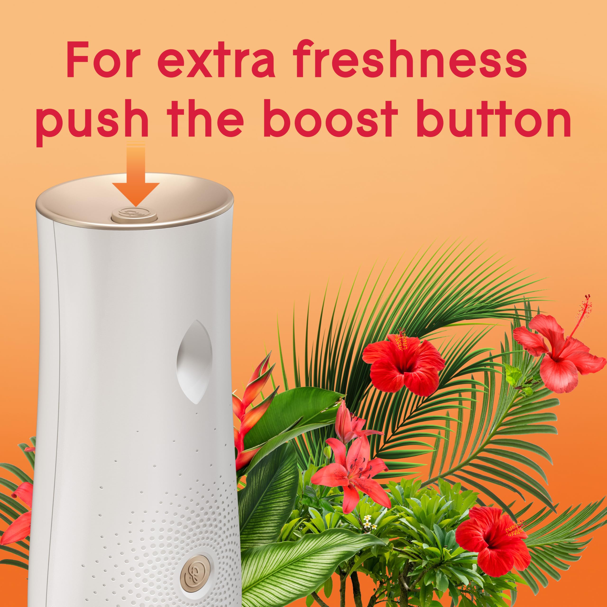 Glade Automatic Spray Air Freshener Refill, Scented Air Freshener for Home and Bathroom, Hawaiian Breeze, 6.2 Oz, 3 Count