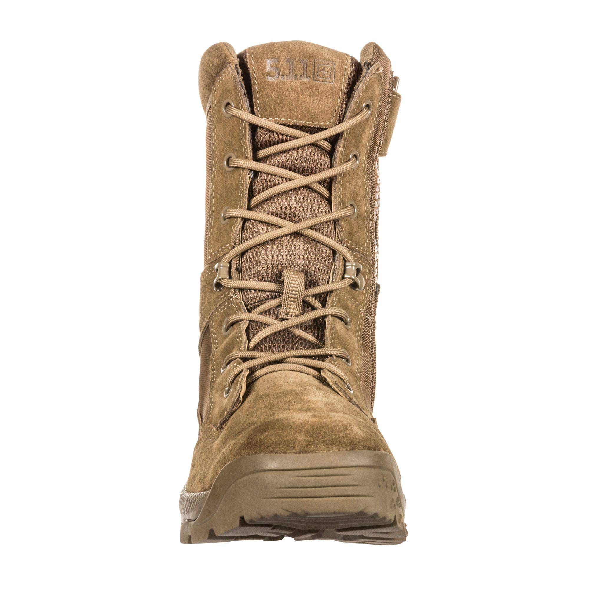 5.11 Men's ATAC 2.0 8" Tactical Side Zip Military Boot, Style 12393, Dark Coyote, 13 W US
