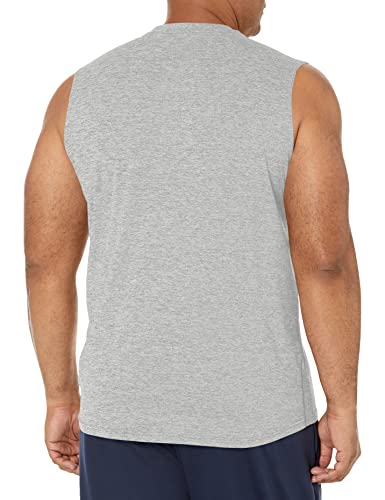 C9 Champion mens Sleeveless Tech Tee T Shirt, Comfort Gray Heather, Large US
