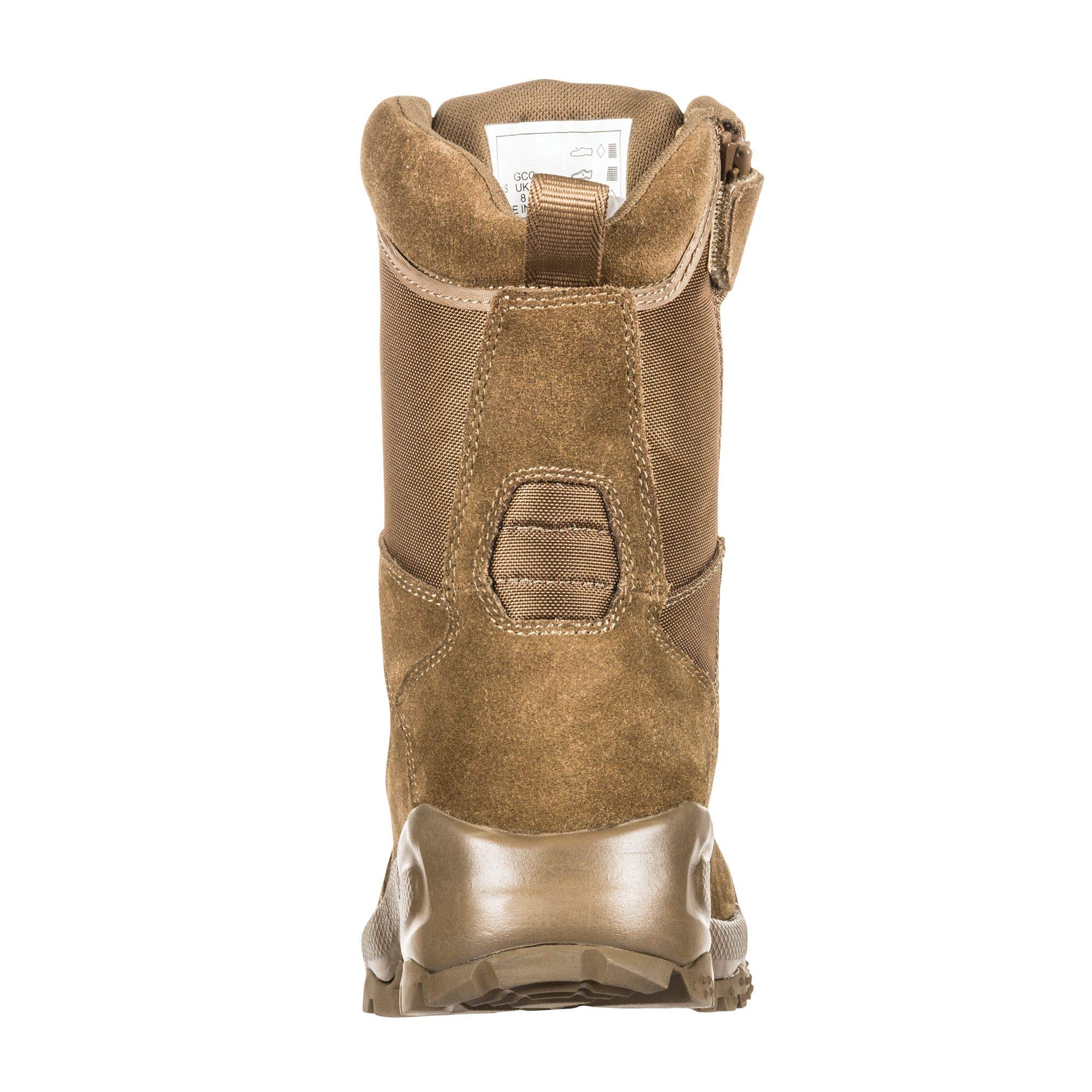 5.11 Men's ATAC 2.0 8" Tactical Side Zip Military Boot, Style 12393, Dark Coyote, 13 W US