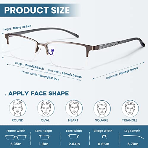livho Blue Light Blocking Computer Glasses,Anti Eyestrain UV Ray,Sleep Better Women Men