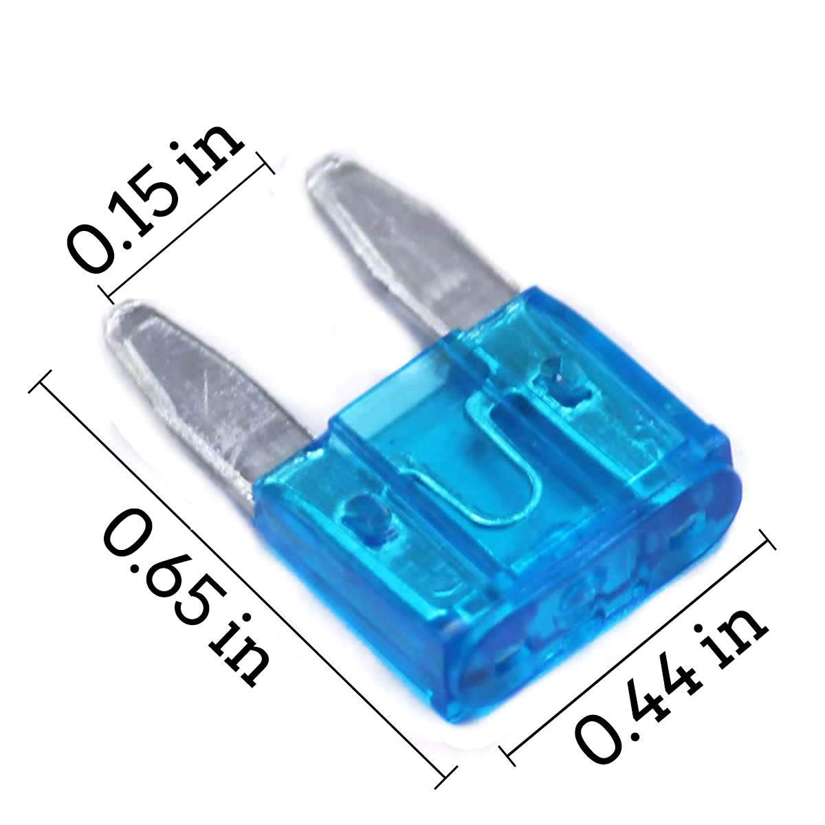 100 Pack Auto Fuses 15 AMP APM/ATM 32V Mini Blade Style Fuses 15A Short Circuit Protection Car Fuse (15 AMP)